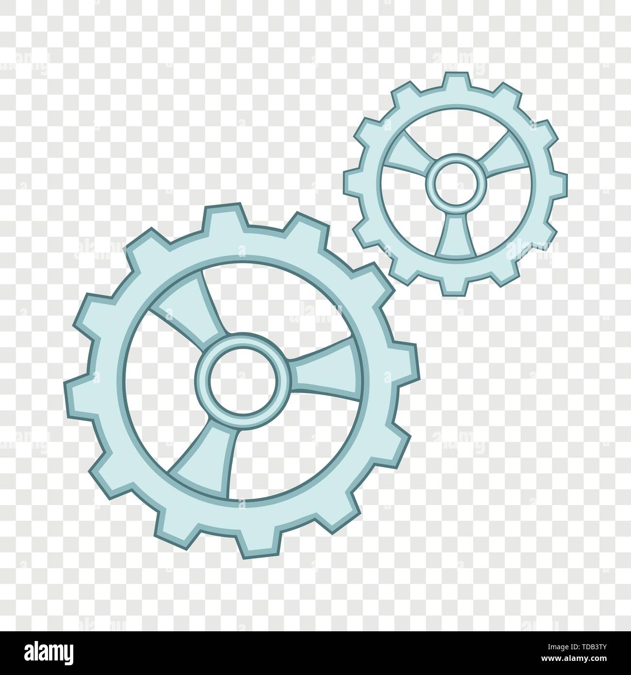 Gears icon, cartoon style Stock Vector Image & Art - Alamy