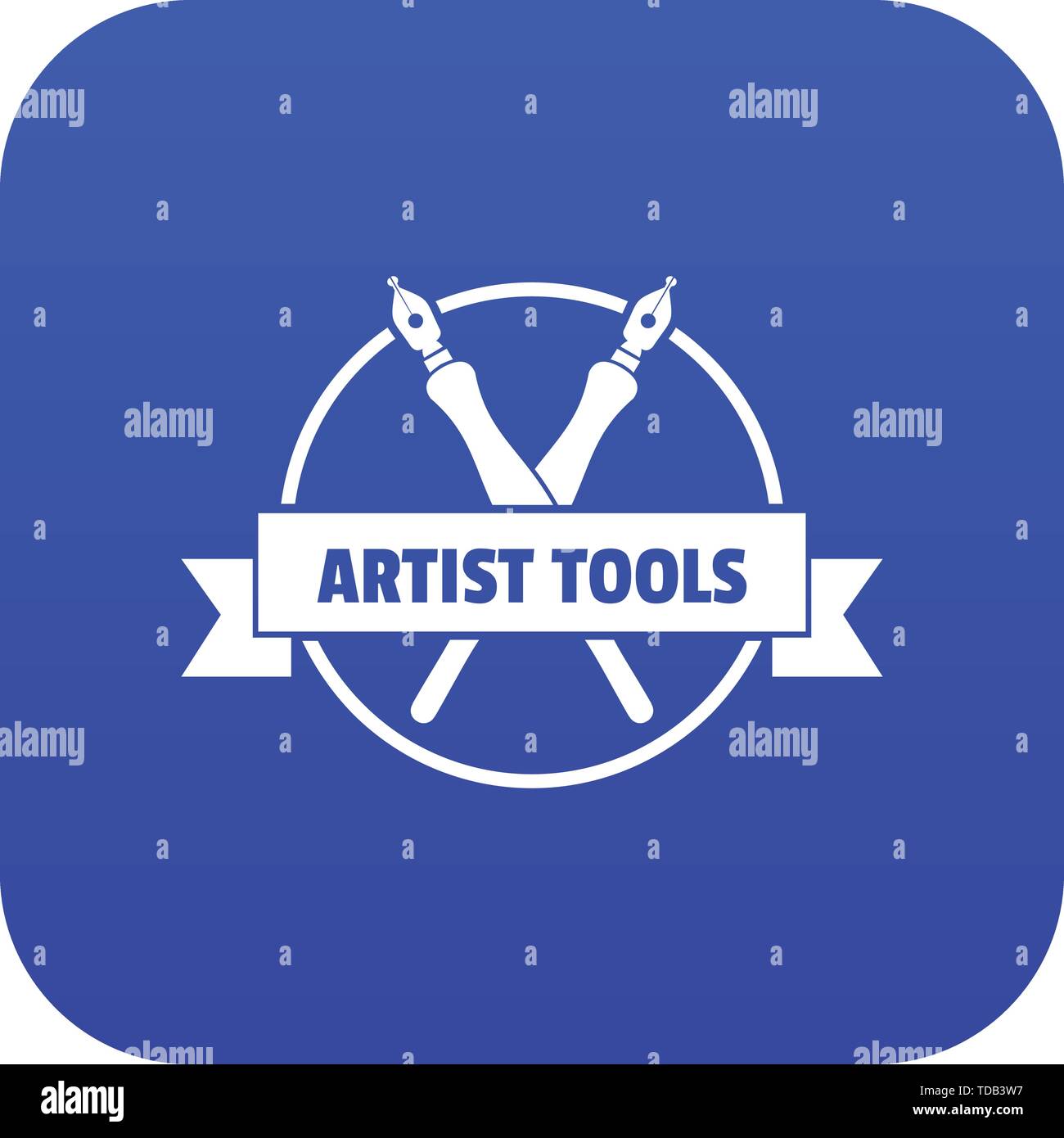 Painting shop icon blue vector Stock Vector Image & Art - Alamy