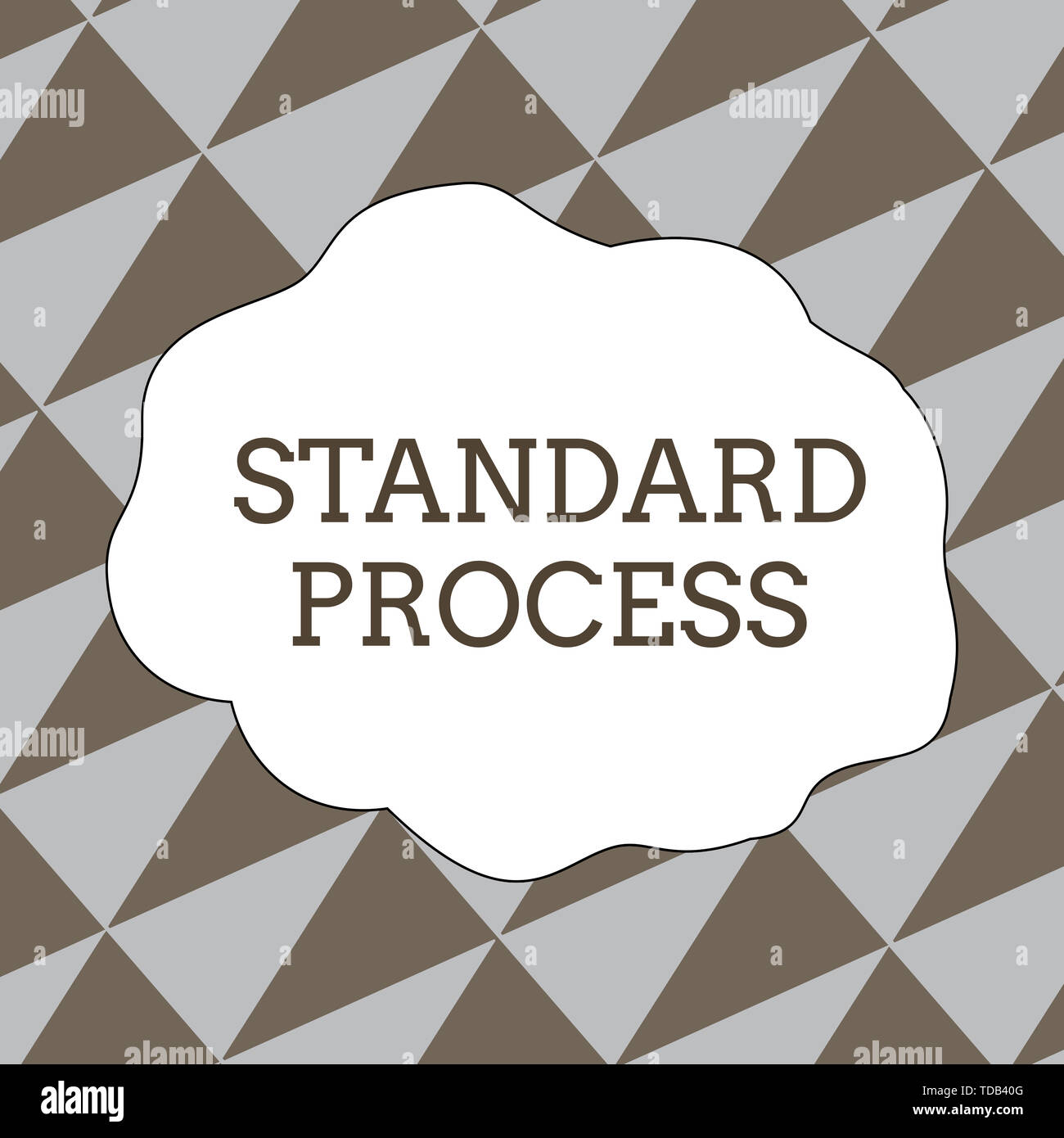Writing note showing Standard Process. Business concept for rules made ...