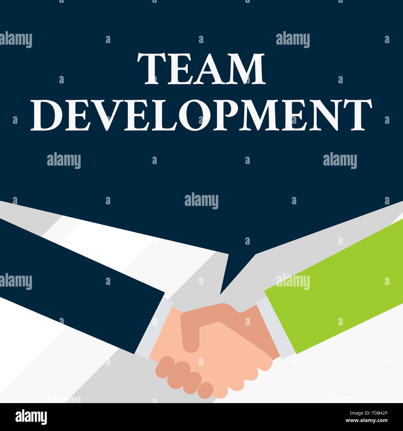 Conceptual hand writing showing Team Development. Concept meaning learn why and how small groups ...