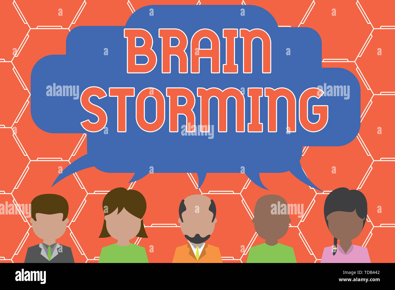 Writing note showing Brain Storming. Business concept for Stimulating ...