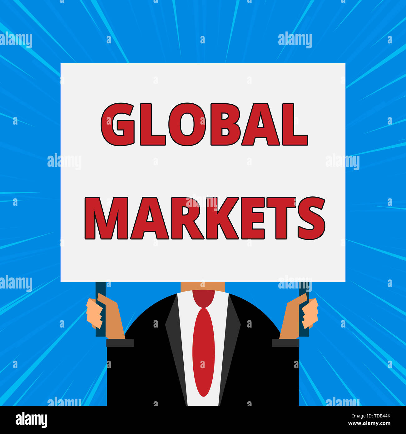 Handwriting text writing Global Markets. Conceptual photo Trading goods ...