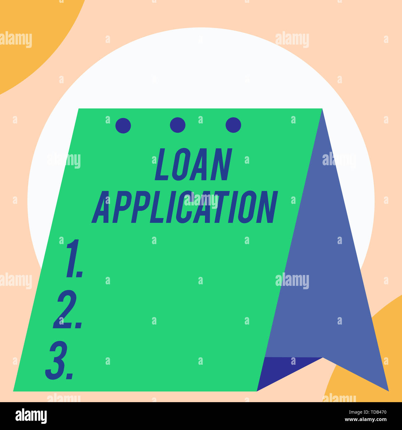 Handwriting text Loan Application. Conceptual photo Document that ...