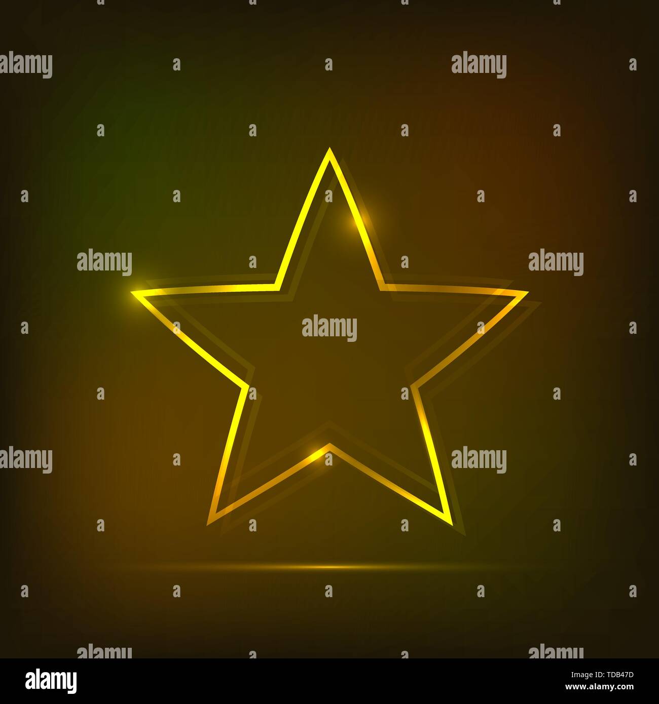 Neon star lights abstract background. Vector illustration Stock Vector ...