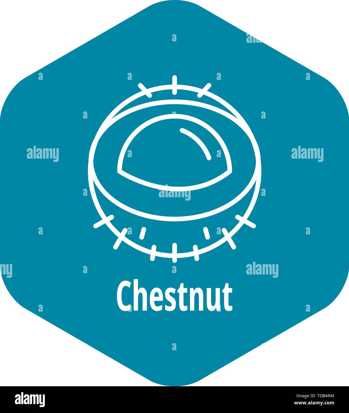 Chestnut icon, outline style Stock Vector Image & Art - Alamy