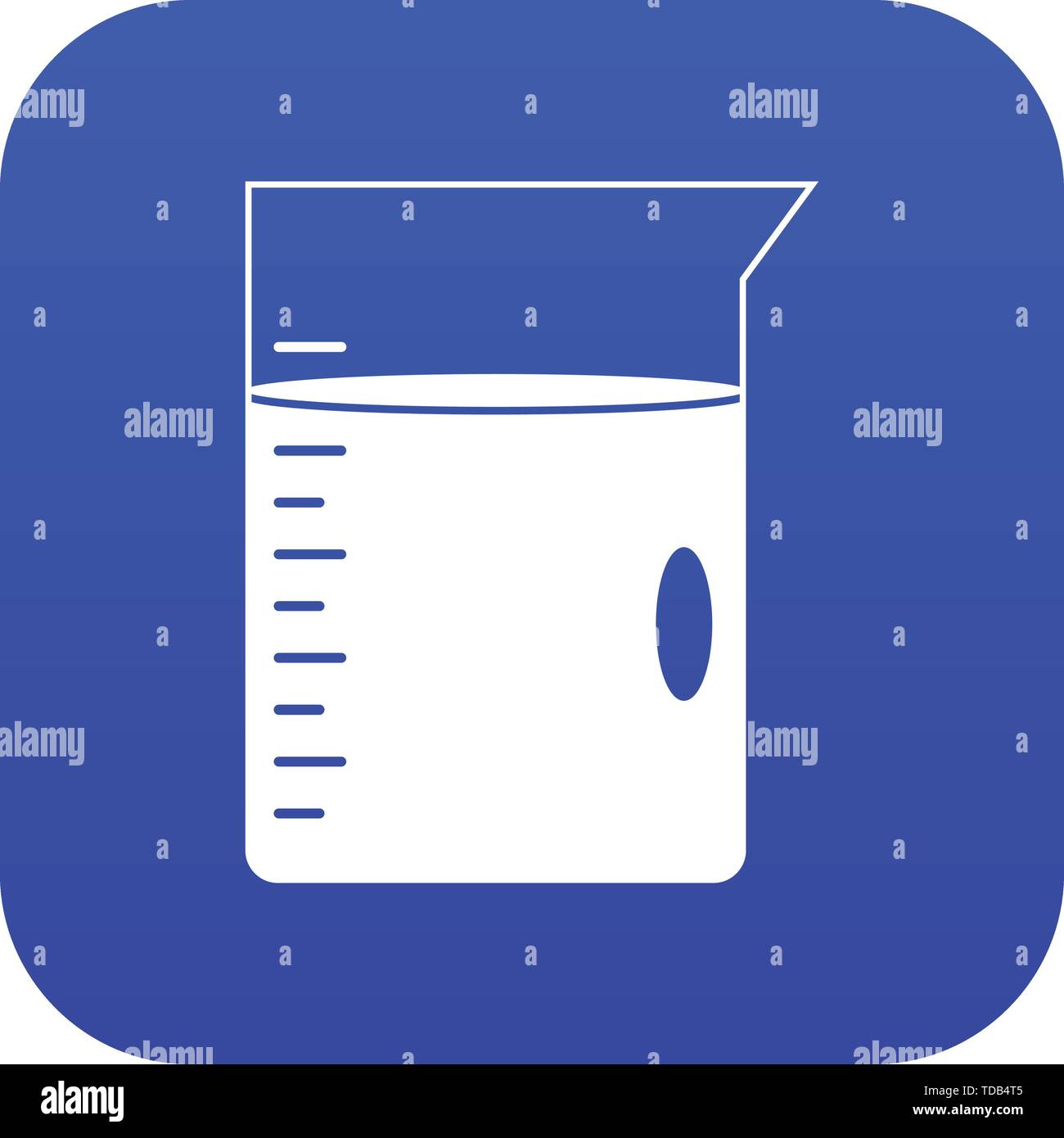 Measuring cup icon digital blue Stock Vector Image & Art - Alamy