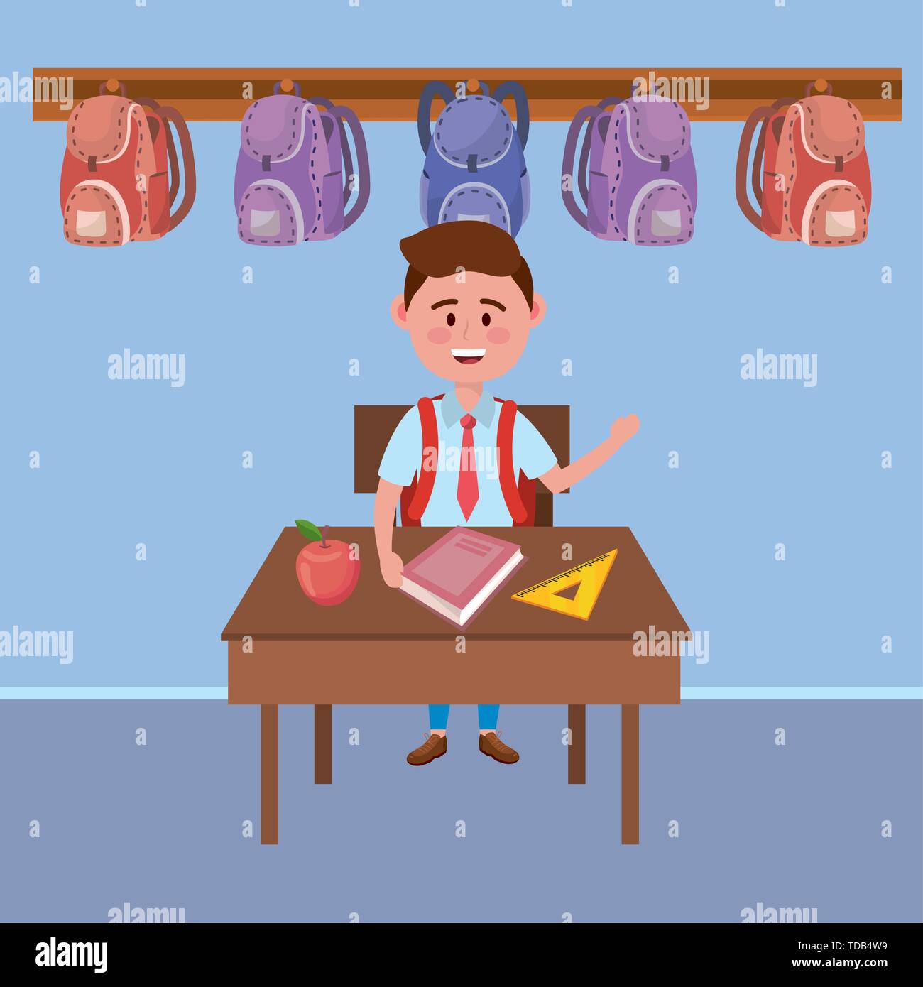 Boy kid design, School education learning knowledge study and class ...