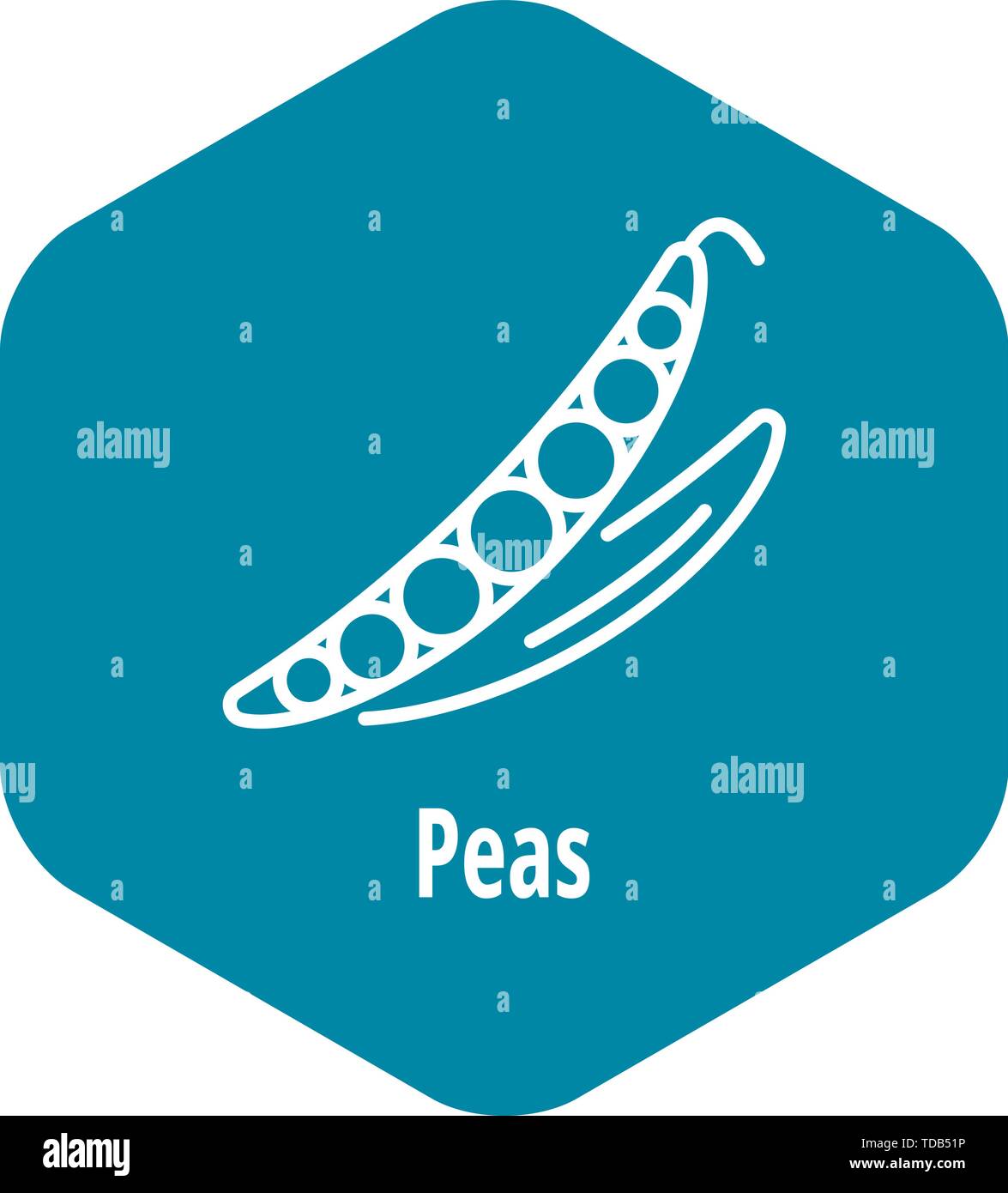 Peas icon, outline style Stock Vector Image & Art - Alamy