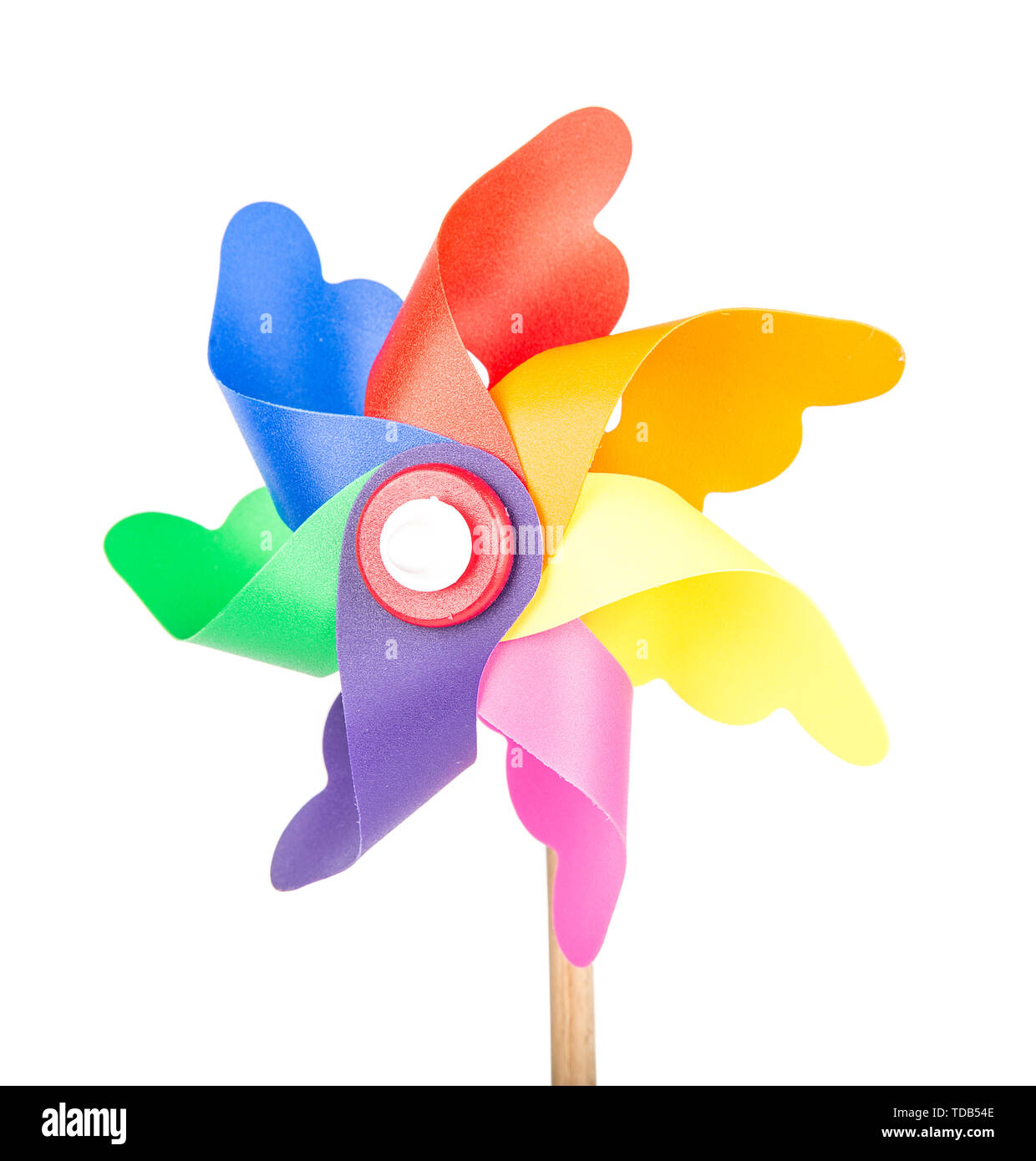 Toy windmill propeller with color blades Stock Photo - Alamy