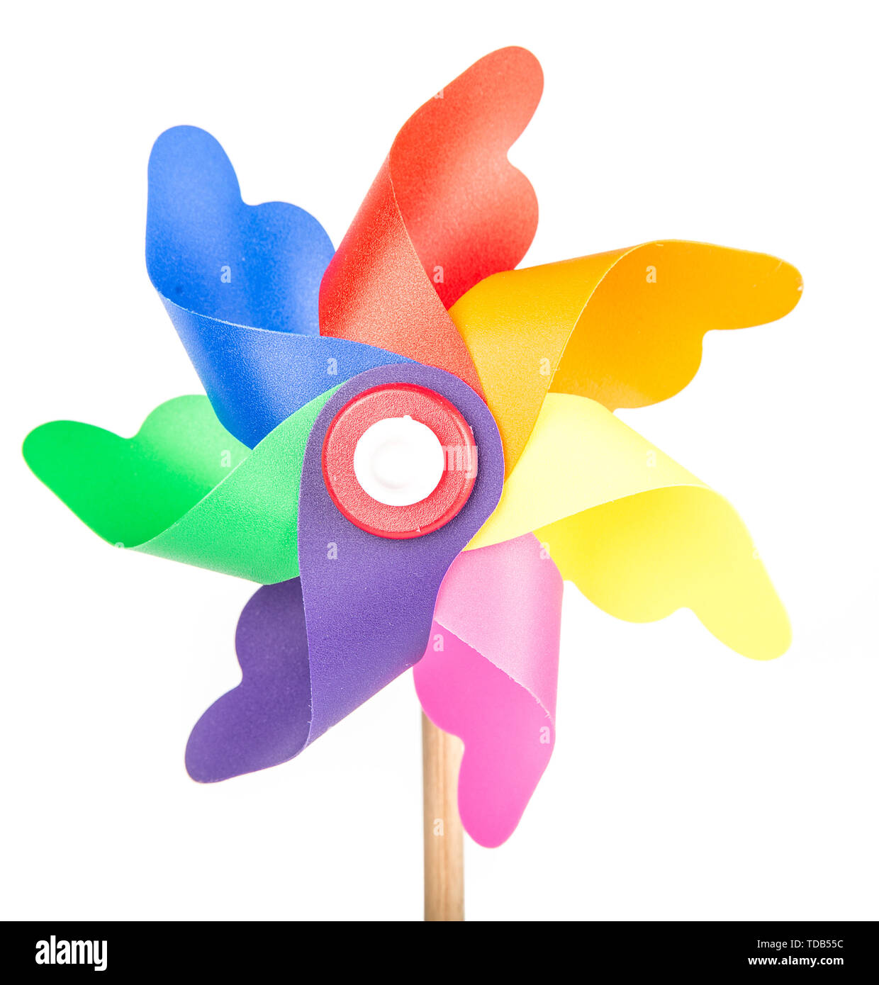 Toy windmill propeller with color blades Stock Photo - Alamy