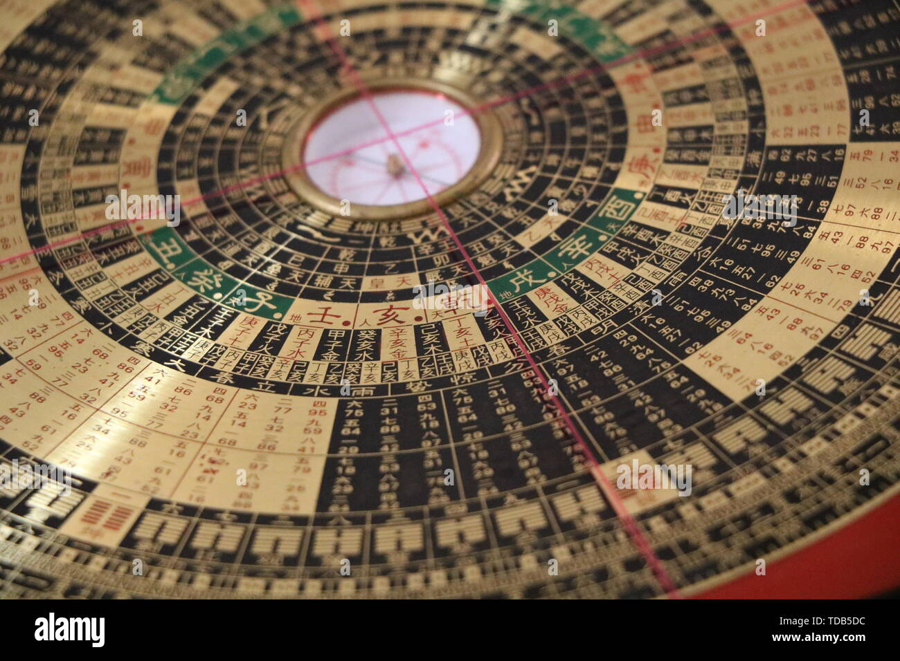 Kanyu Yin-Yang geography Feng Shui compass compass Stock Photo - Alamy