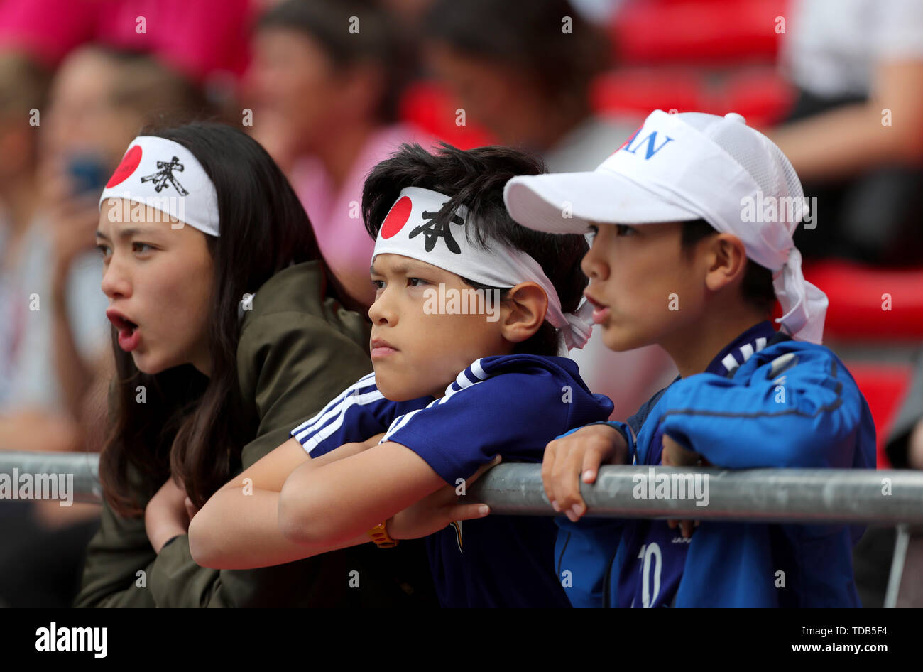 Japan fans in the stands during the FIFA Women's World Cup, Group D ...