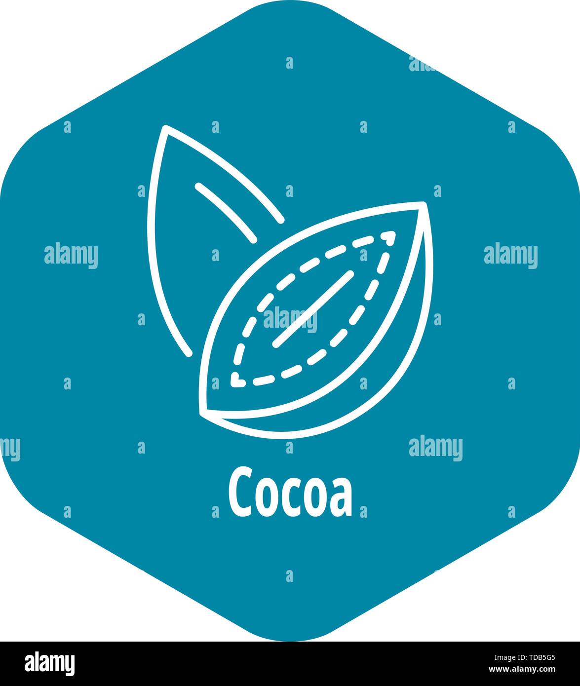 Cocoa nut icon, outline style Stock Vector Image & Art - Alamy