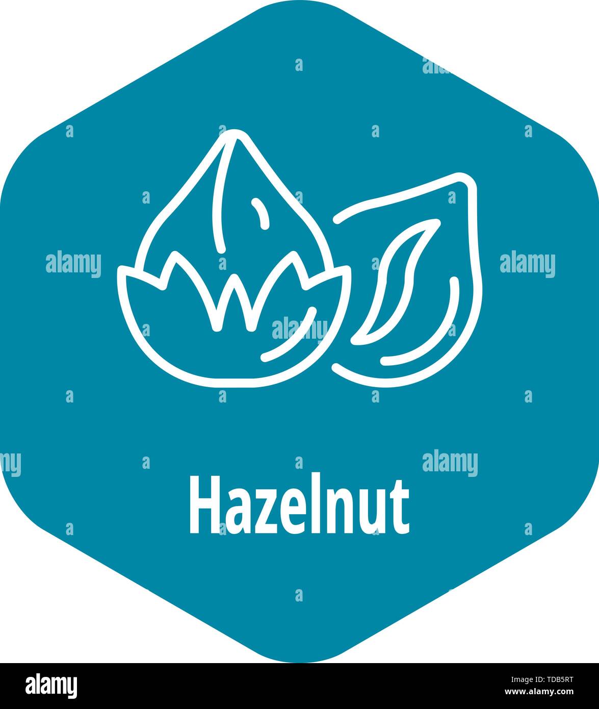 Hazelnut icon, outline style Stock Vector Image & Art - Alamy