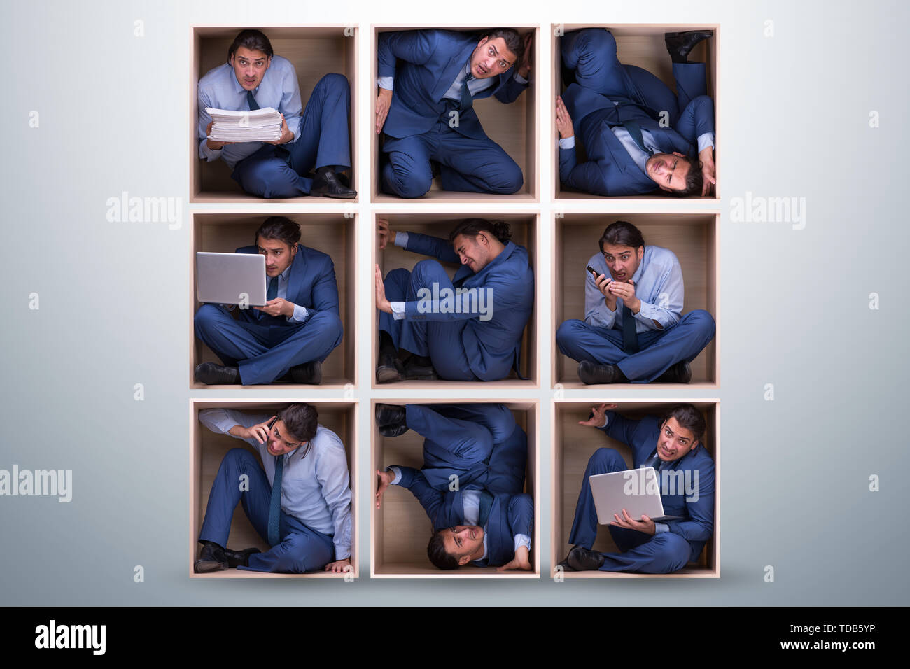 Trapped in tight space hi-res stock photography and images - Alamy