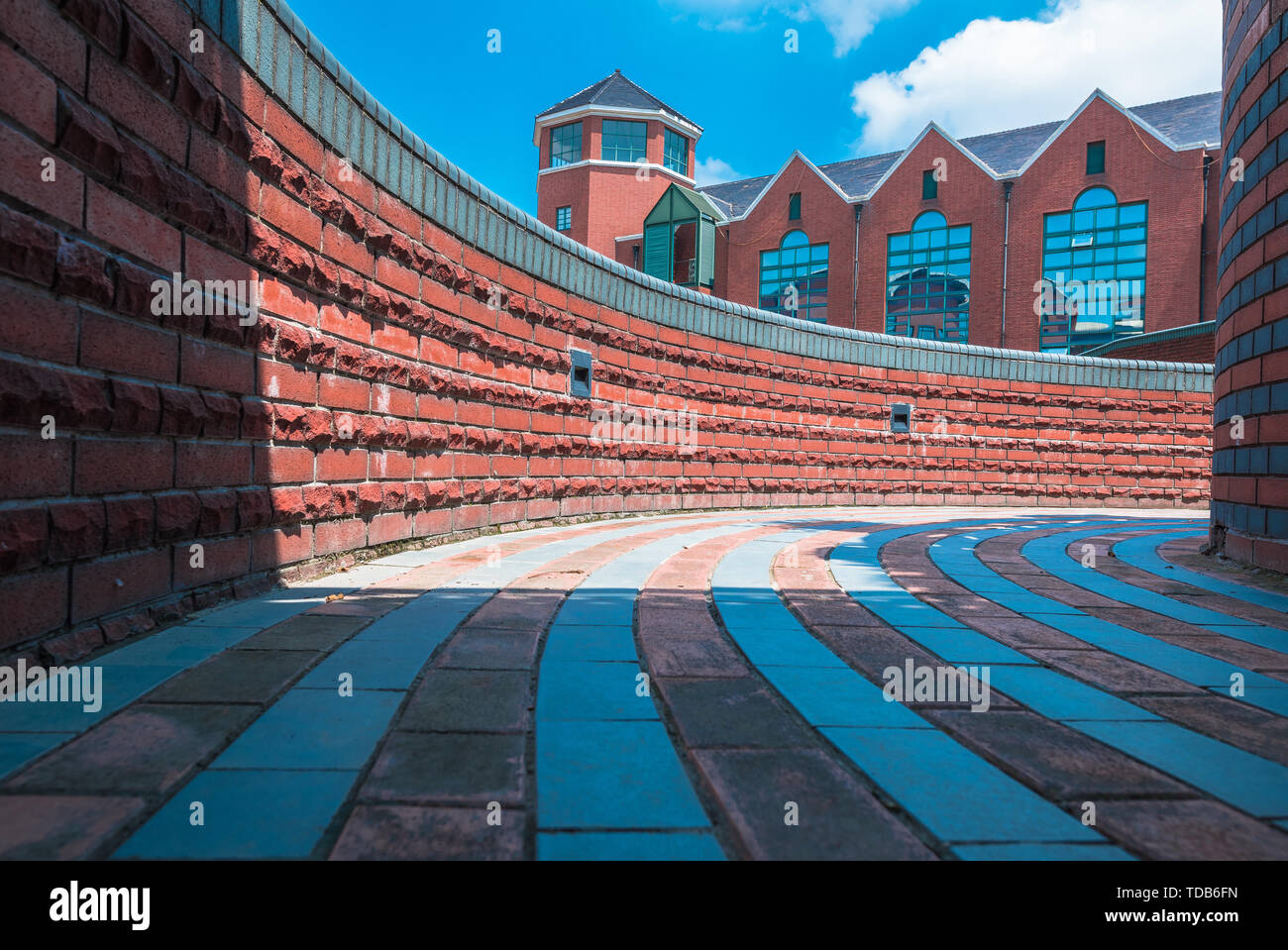 Red brick road Stock Photo - Alamy