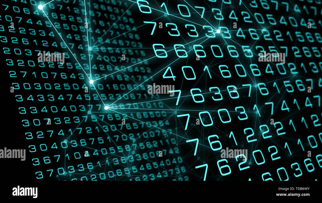 Internet network digital chaos, abstract transformation Stock Photo - Alamy