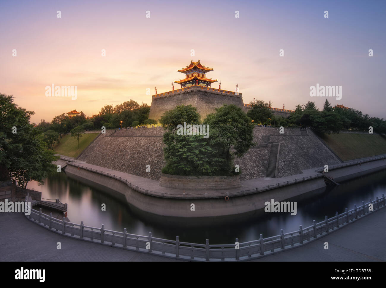 The southeast city corner of the city tower hi-res stock photography ...