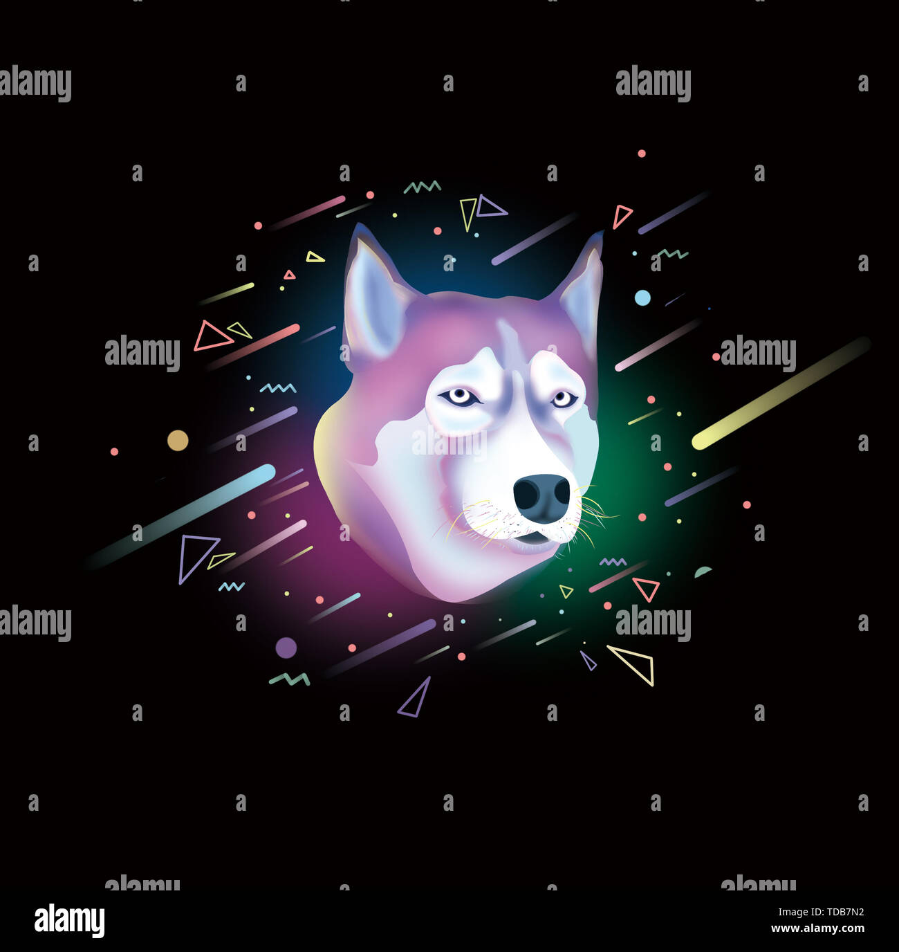 Dogs are rich, each other is prosperous, good luck Stock Photo - Alamy