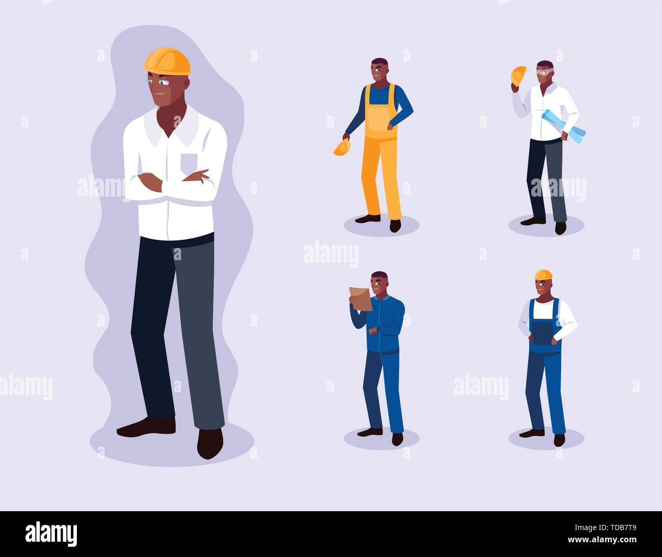 Set of workers design, Working occupation person job corporate employee ...