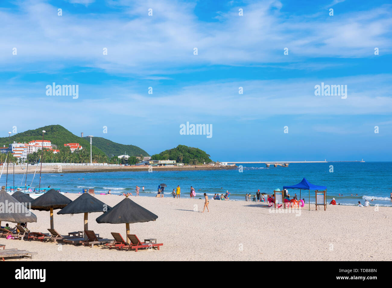 Dadong Sea Beach, Sanya, Hainan Stock Photo - Alamy