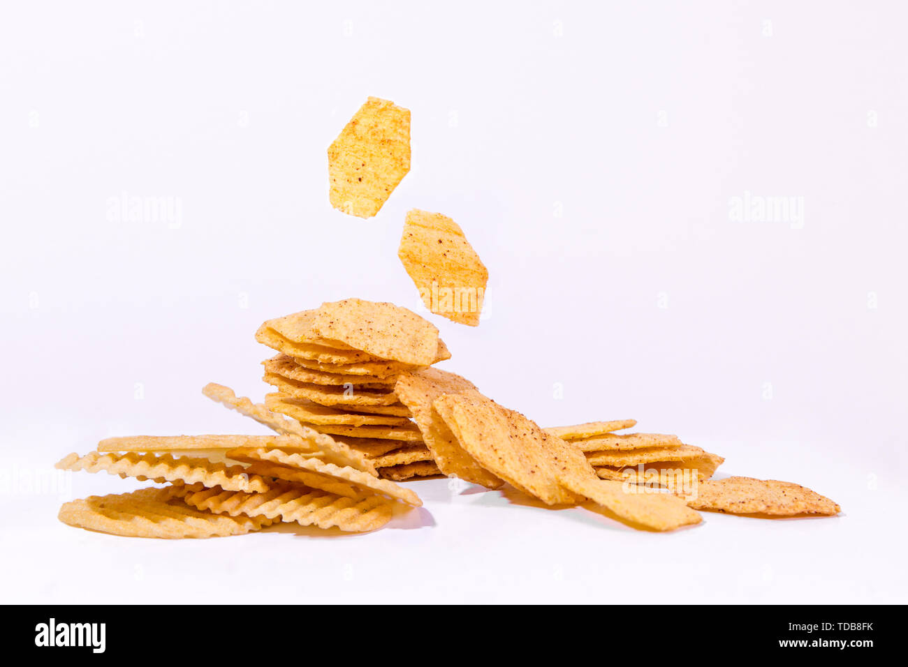 Chips, potatoes, nachos, snacks, fried food Stock Photo - Alamy