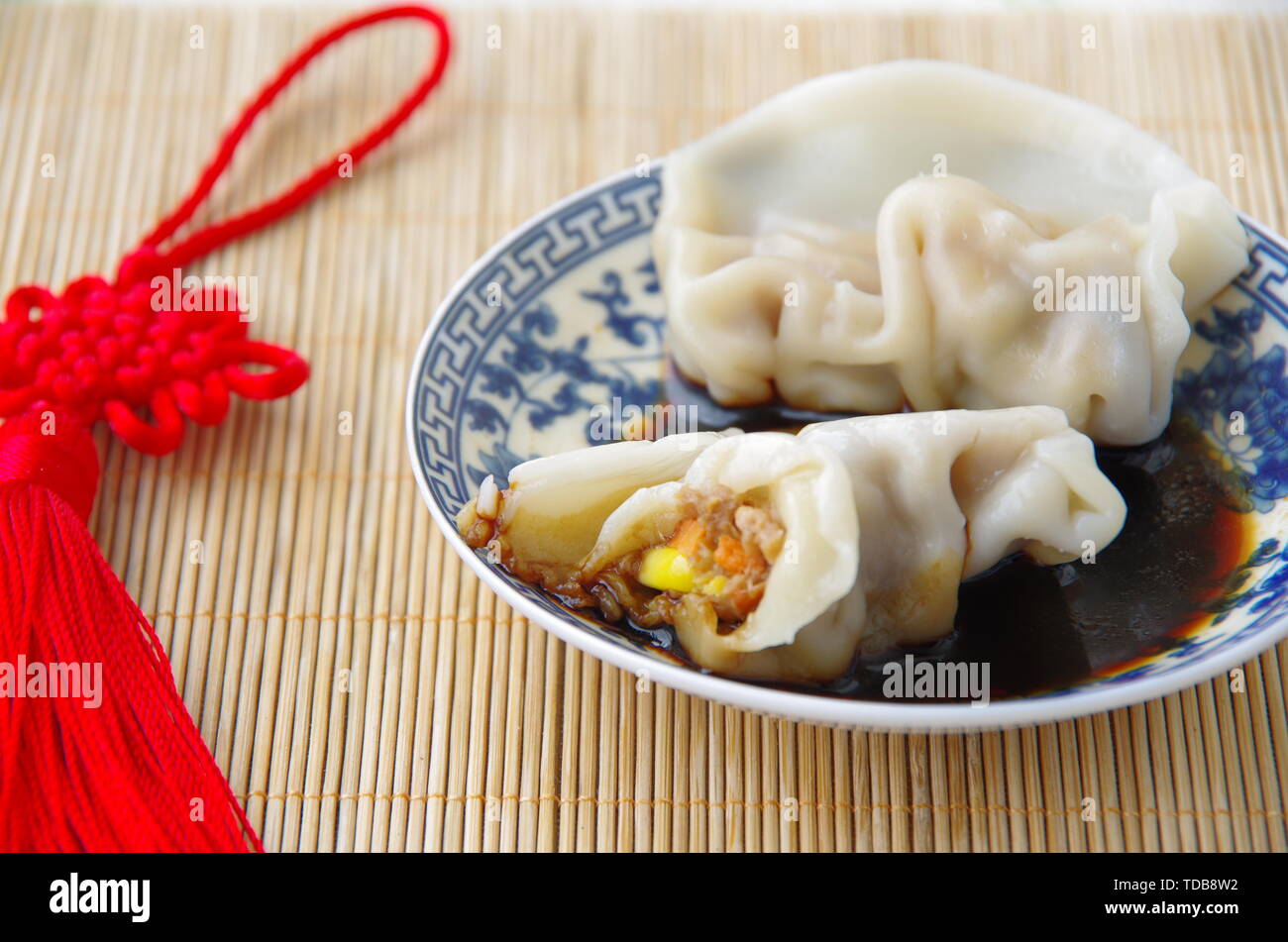 Spring Festival reunion dumplings Stock Photo - Alamy