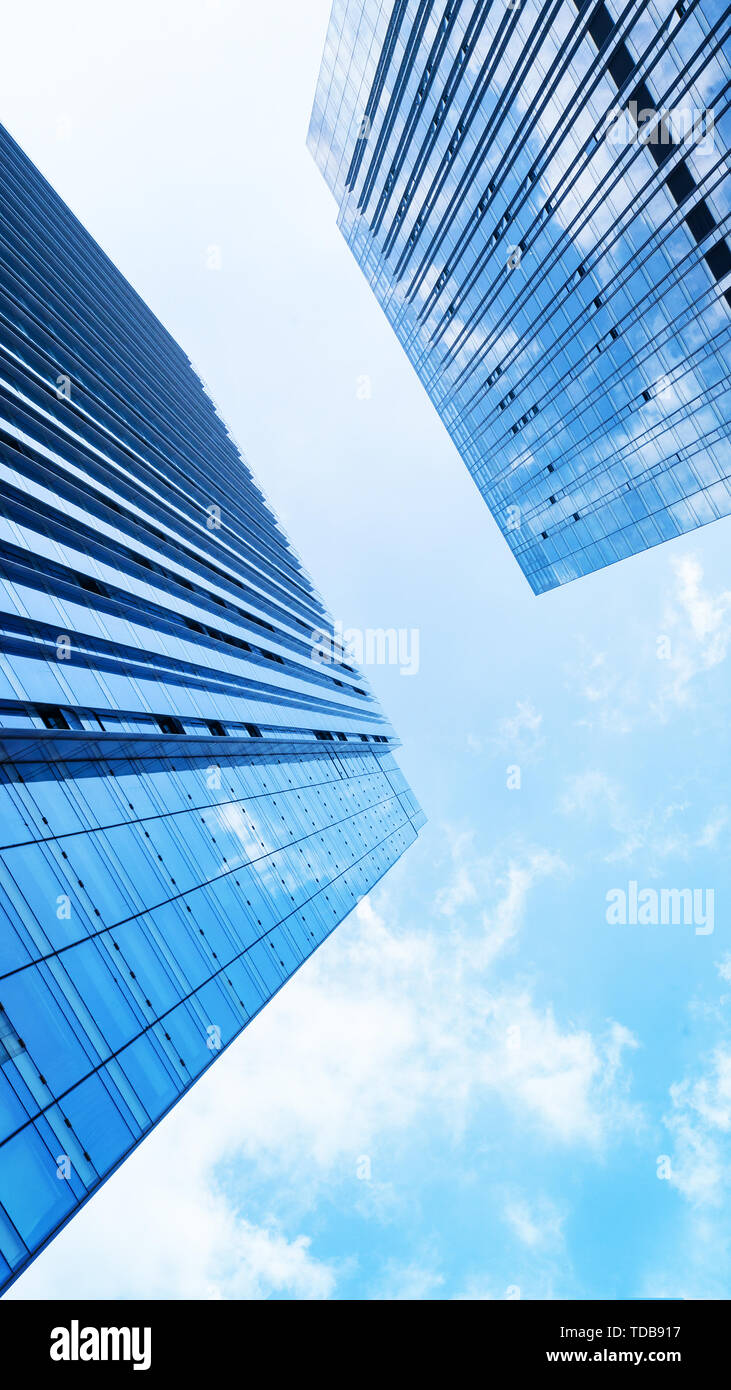 On the back of modern urban architecture Stock Photo - Alamy