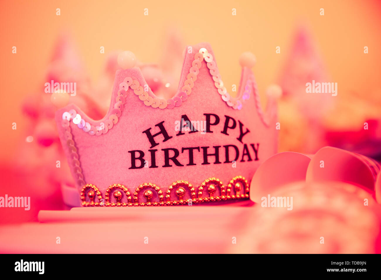 Birthday celebration scene Stock Photo - Alamy