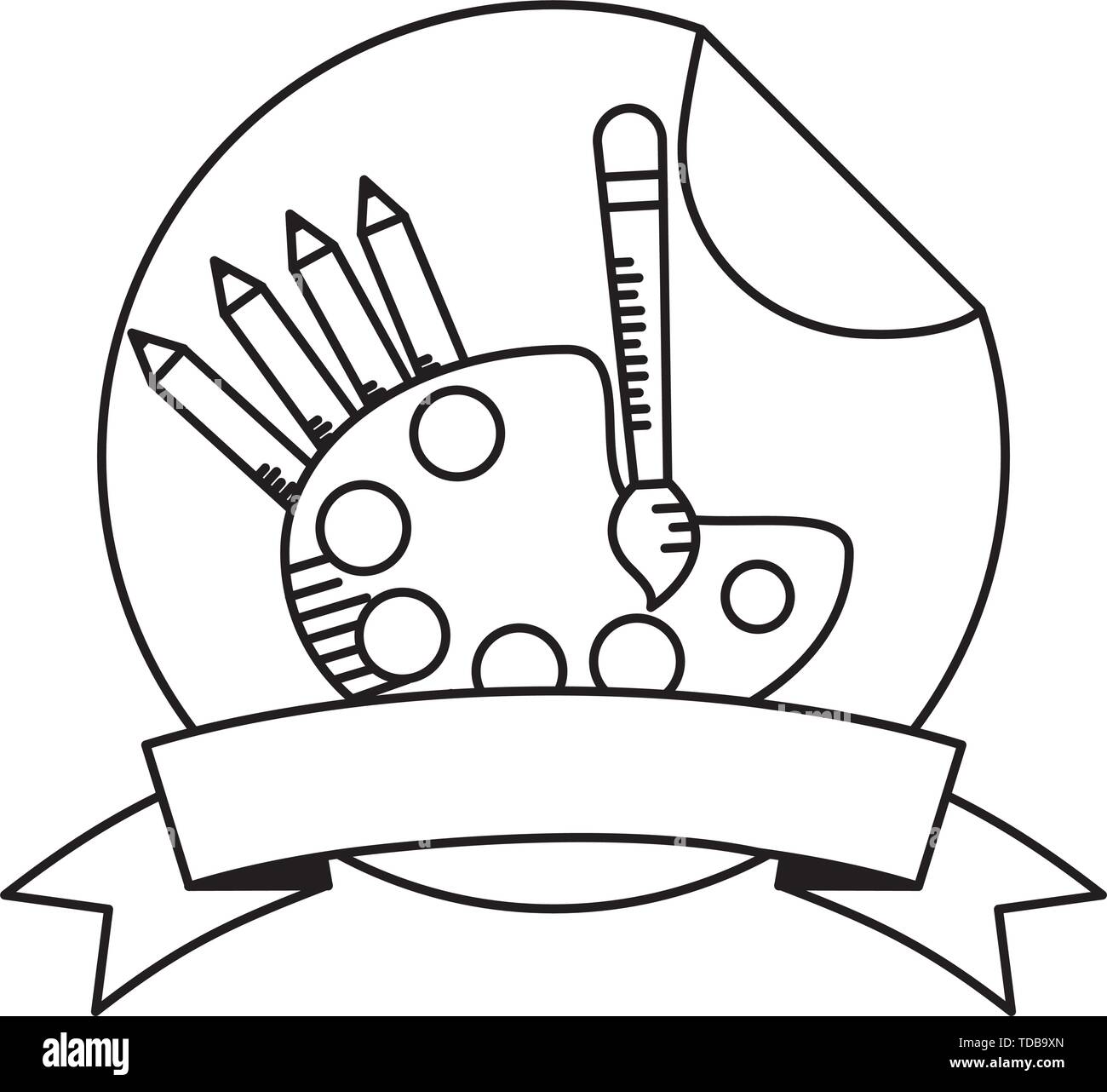 Desk art supplies Black and White Stock Photos & Images - Alamy