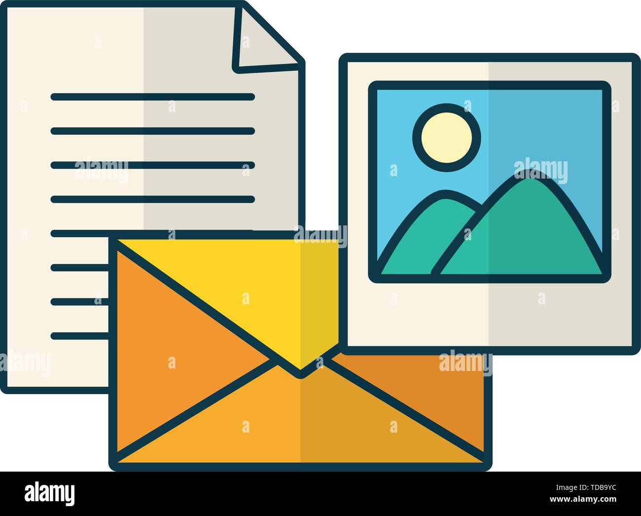 email letter document photo media Stock Vector Image & Art - Alamy