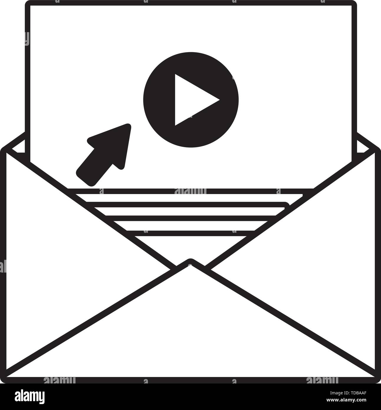 Email envelope cursor Stock Vector Images - Alamy