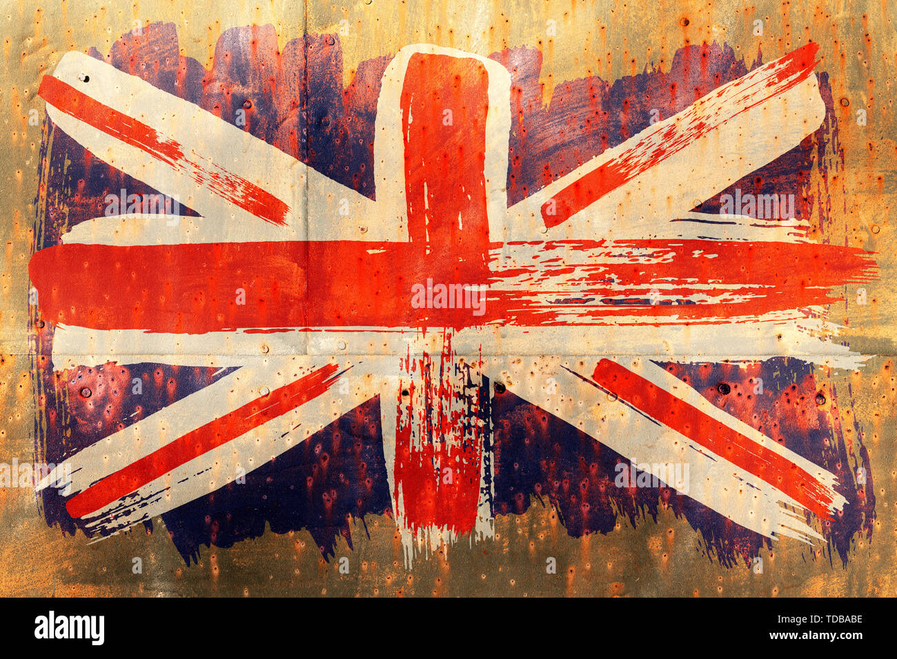 Old style british flag hi-res stock photography and images - Alamy