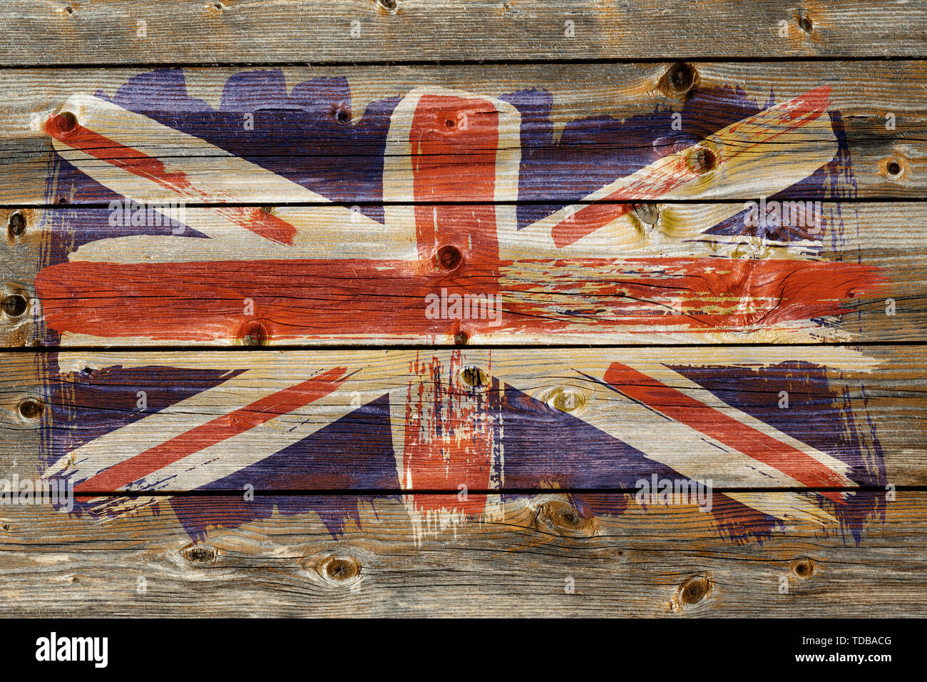 background from old British flag in grunge style Stock Photo - Alamy