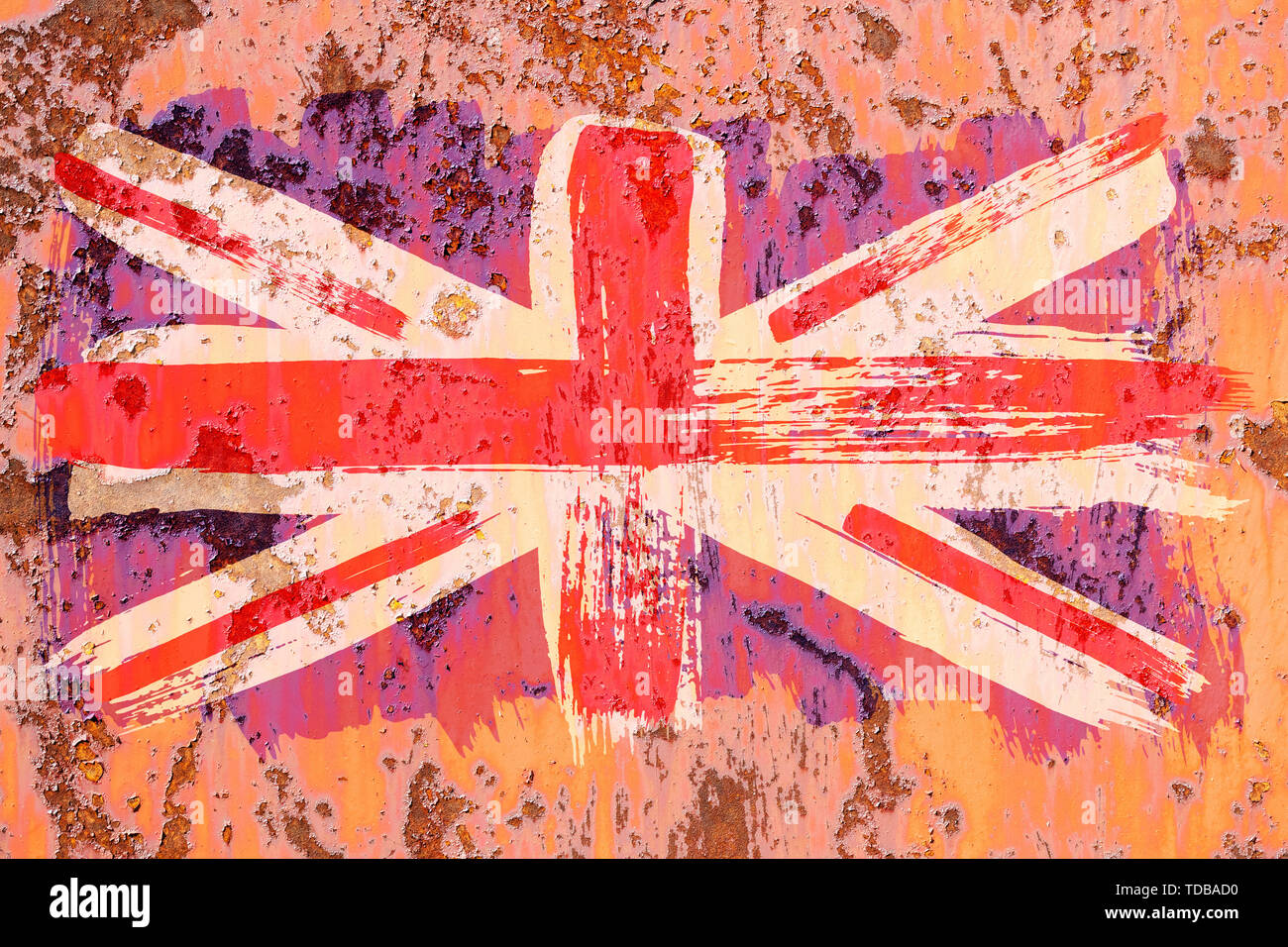 Old style british flag hi-res stock photography and images - Alamy