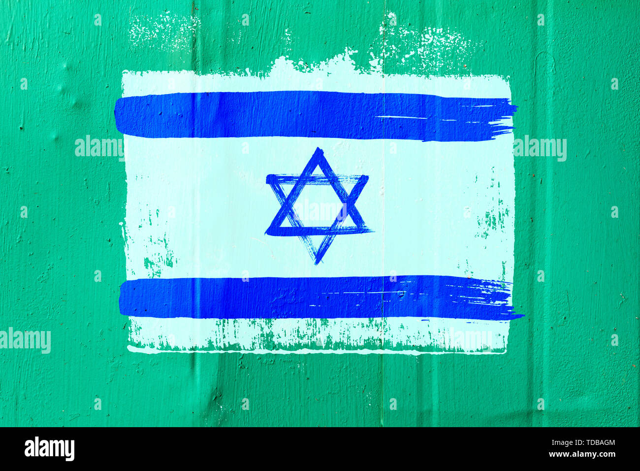 background from old Israeli flag in grunge style Stock Photo - Alamy