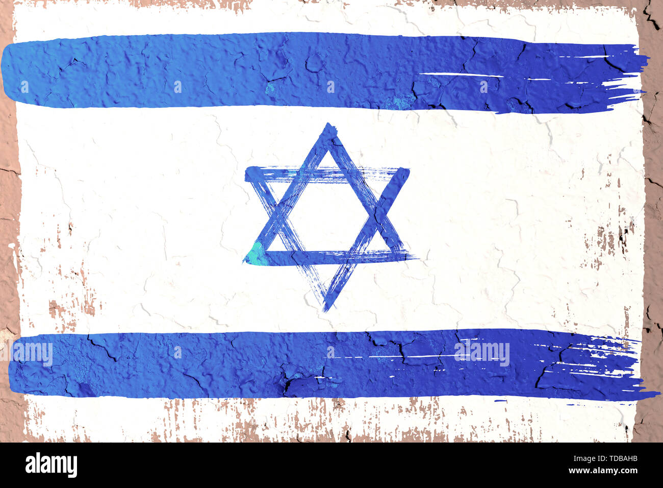 background from old Israeli flag in grunge style Stock Photo - Alamy