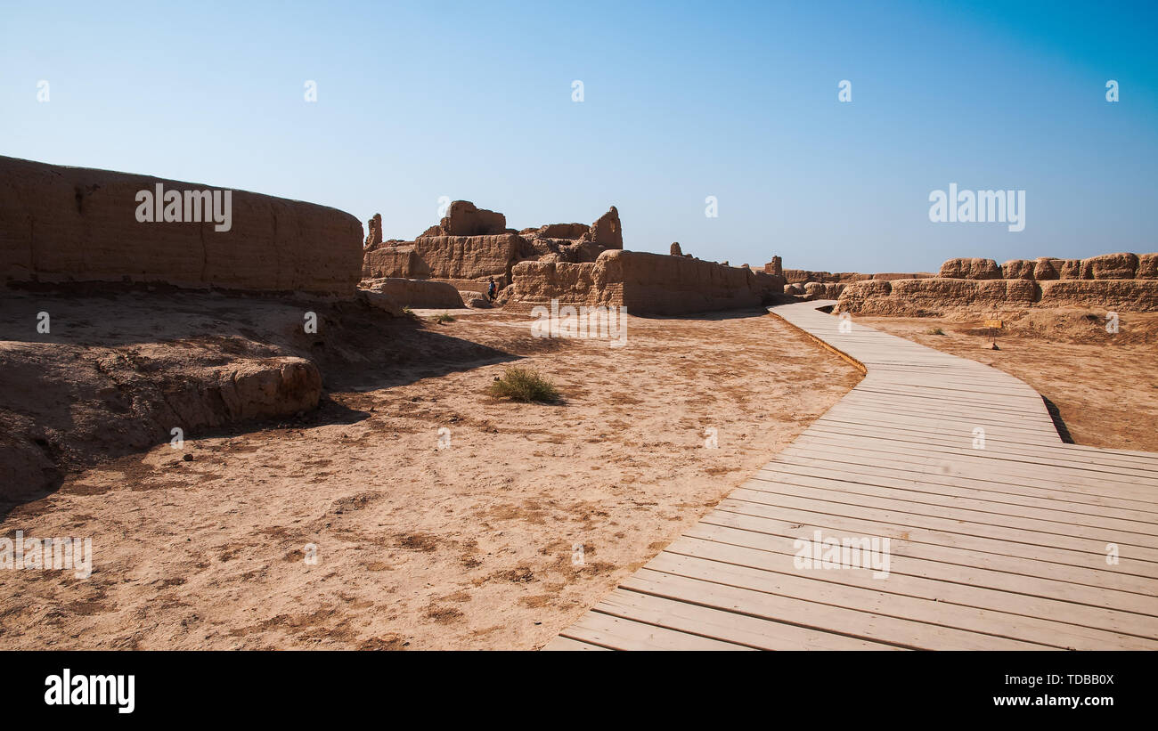 ancient city of gaochang Stock Photo - Alamy