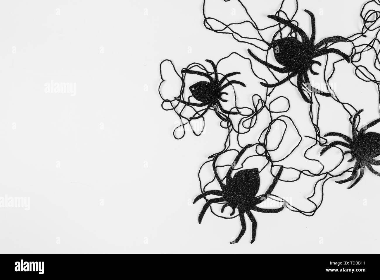 Halloween holiday concept bats Black and White Stock Photos & Images ...