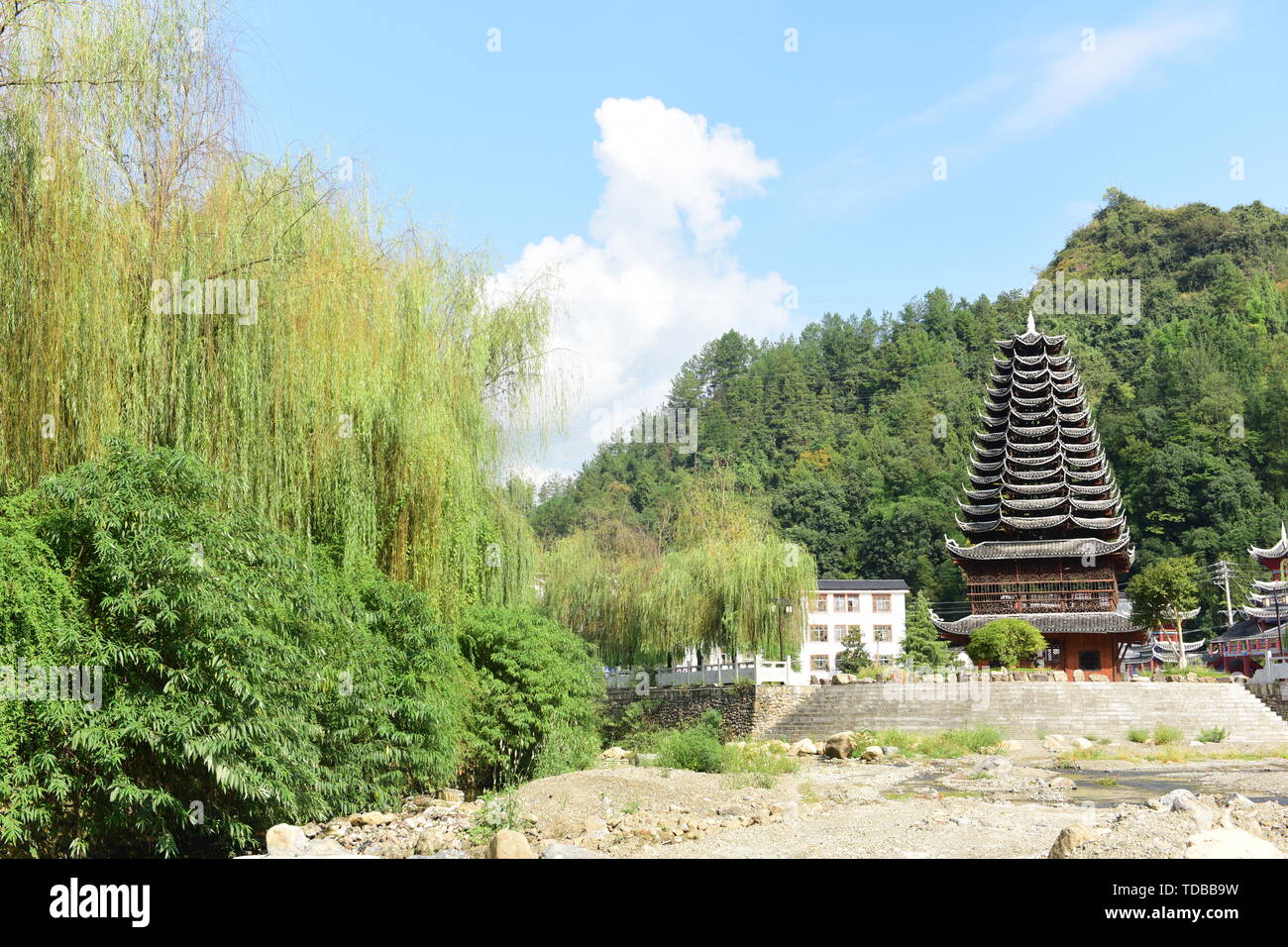Dong people traditional drum tower hi-res stock photography and images ...