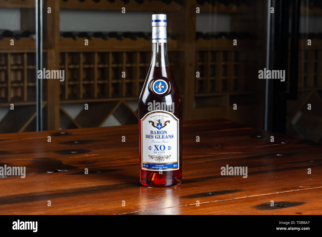 Imported red wine Stock Photo - Alamy