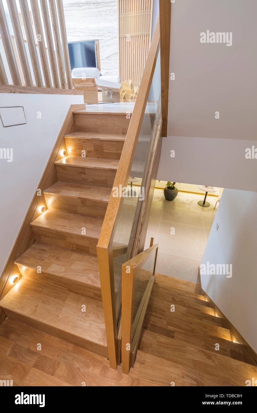 Modern home model room space design corridor hall HD picture Stock ...