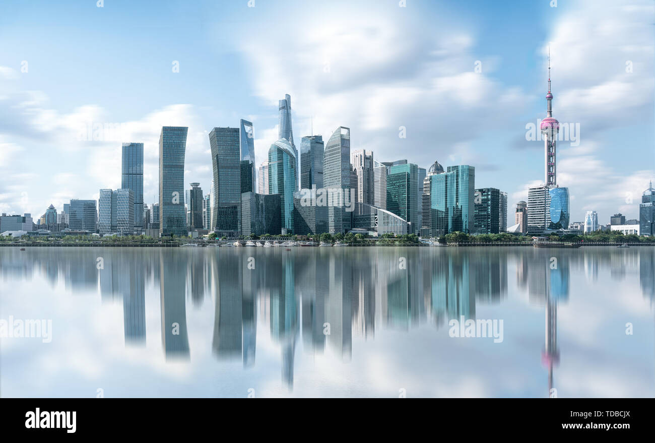 The reflection of sunny day economy and finance and trade hi-res stock ...
