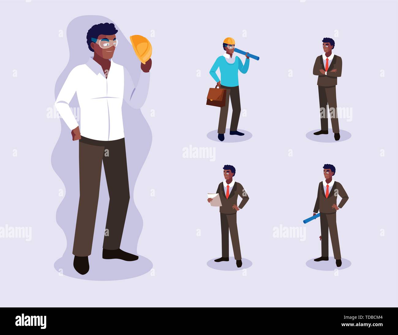 Set of workers design, Working occupation person job corporate employee ...
