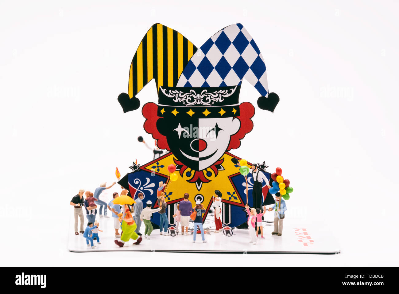 Amusement Park on Cards Stock Photo - Alamy