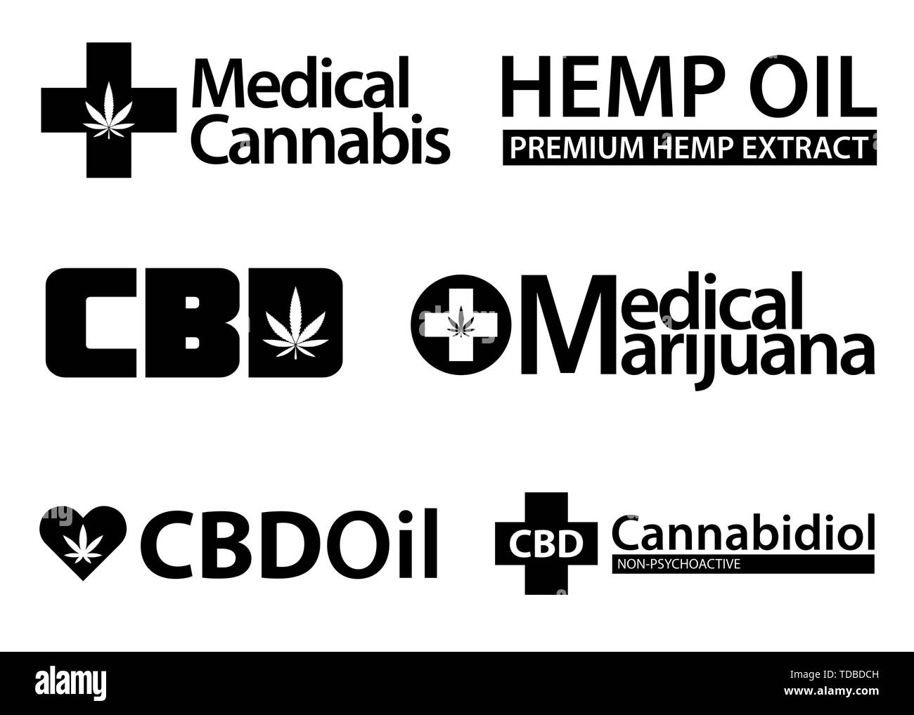 Cbd logo icon symbol Black and White Stock Photos & Images - Alamy