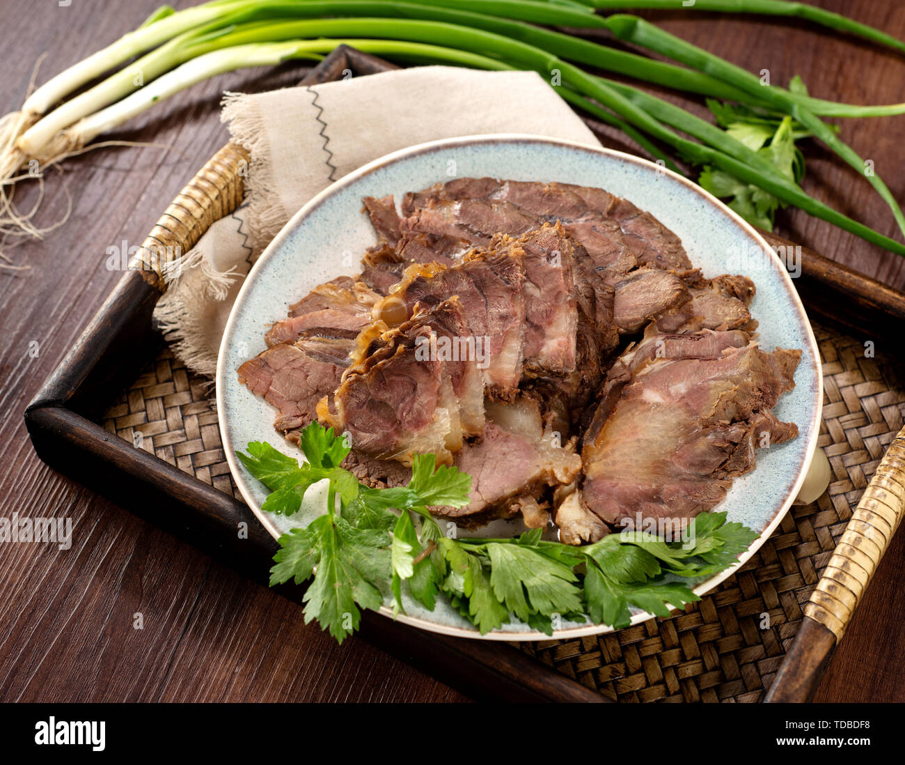 Beef brine, spiced beef Stock Photo - Alamy