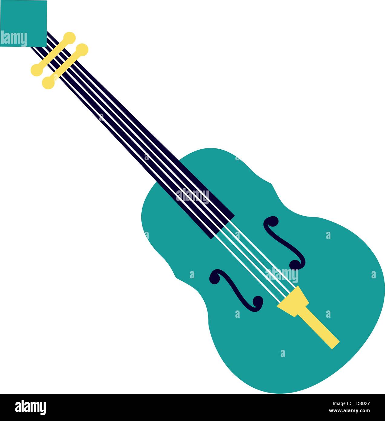 fiddle instrument music festival on white background Stock Vector Image ...