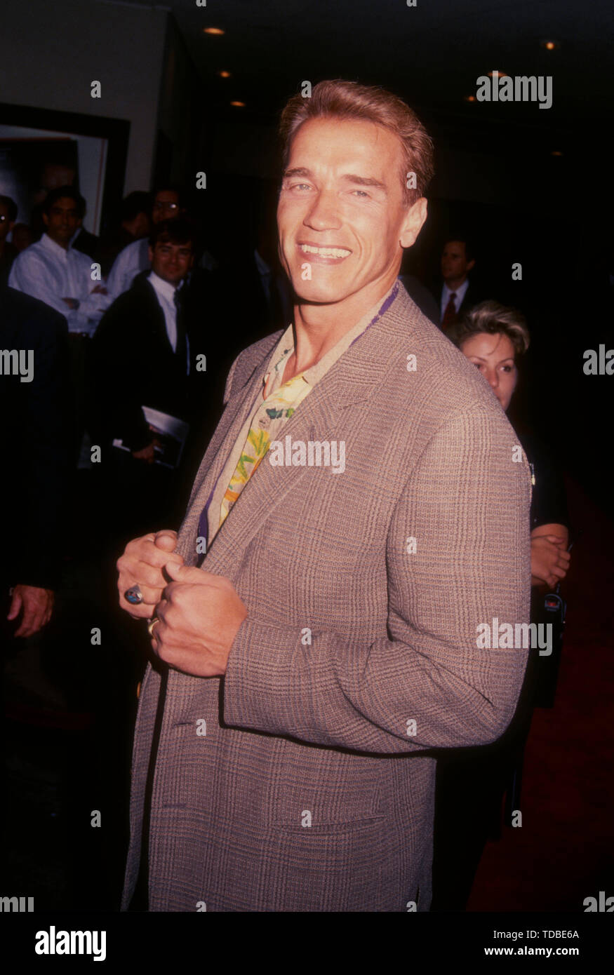 Westwood, California, USA 12th July 1994 Actor Arnold Schwarzenegger ...