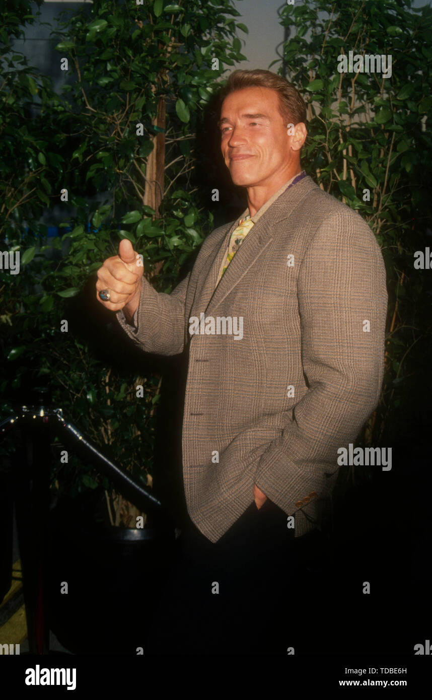 Westwood, California, USA 12th July 1994 Actor Arnold Schwarzenegger ...